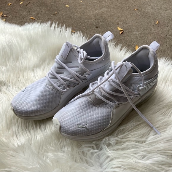 Puma | Shoes | Puma White Soft Foam Running Sneakers | Poshmark
